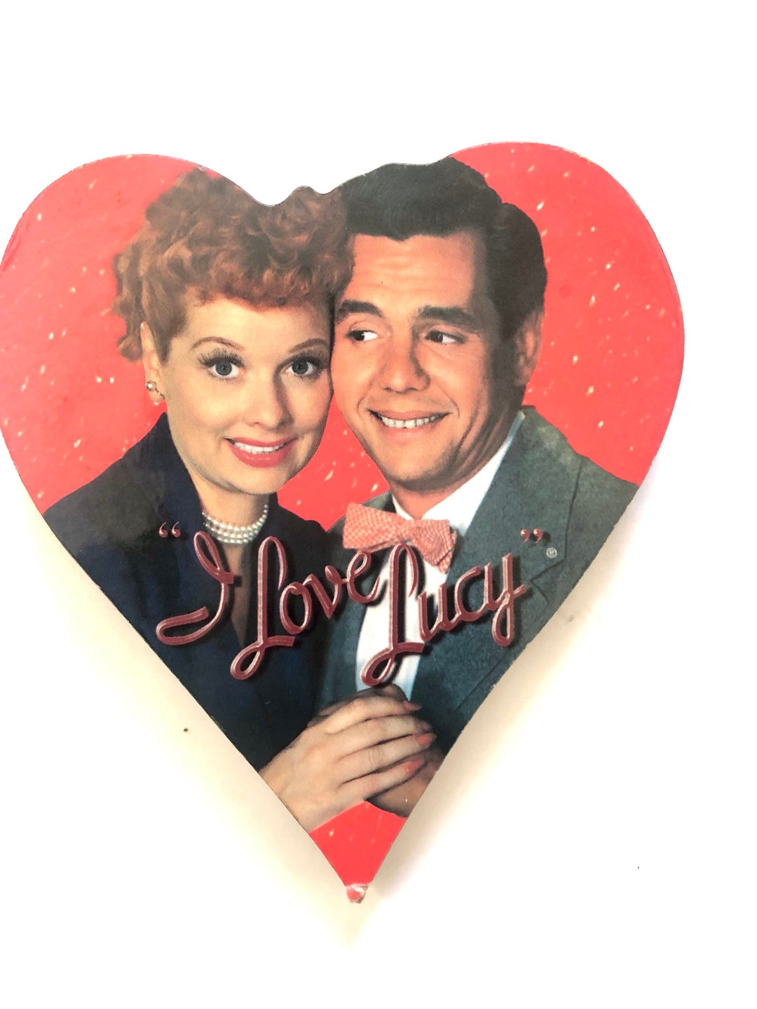 I Love Lucy , Lucy and Ricky Heart Large Vintage Refrigerator Magnet ...