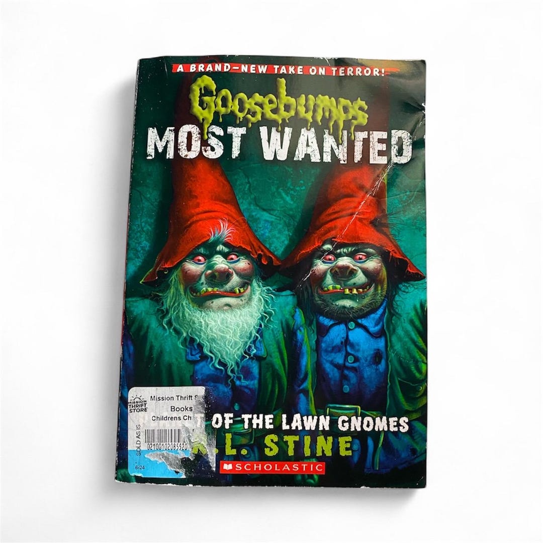 Goosebumps Most Wanted #1 “planet of the Lawn Gnomes" by R.L. Stine ...