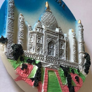 Taj Mahal India 3D Resin Fridge Magnet Souvenir - Etsy