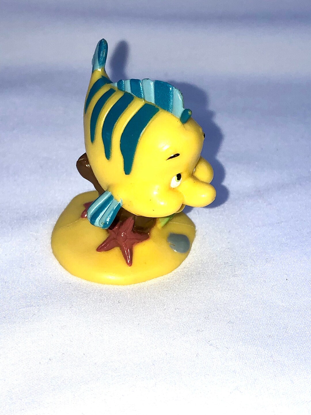 Disney the Little Mermaid Flounder PVC Figure 2” Vintage Toy/cake ...
