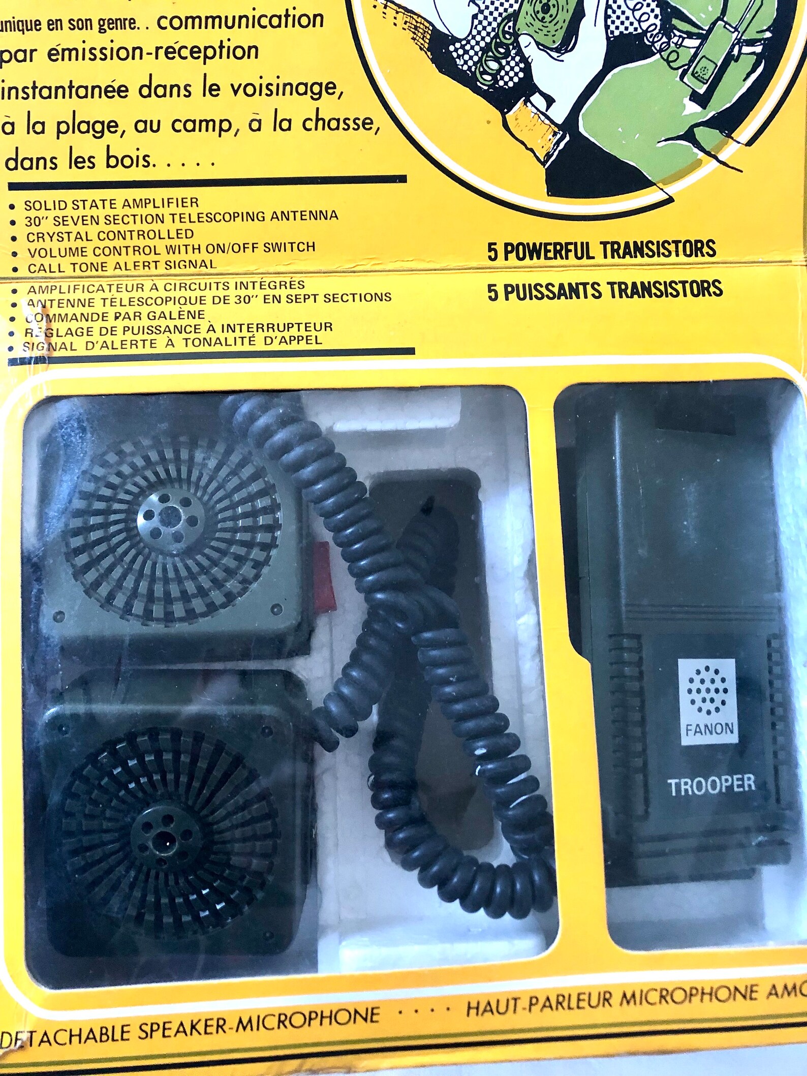 Fanon Trooper Walkie Talkies With Unique Detachable Speaker Microphone ...