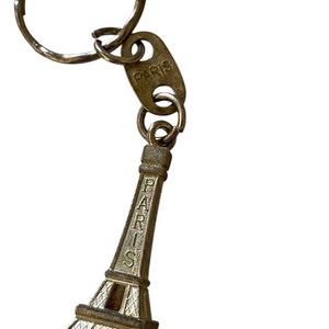 Paris France Eiffel Tower Souvenir Vintage Keychain Keyring - Etsy