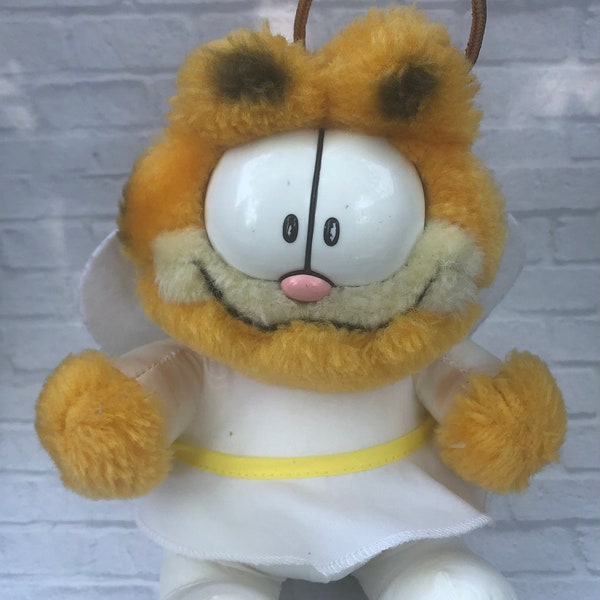 Vintage Garfield Angel Plush - Etsy