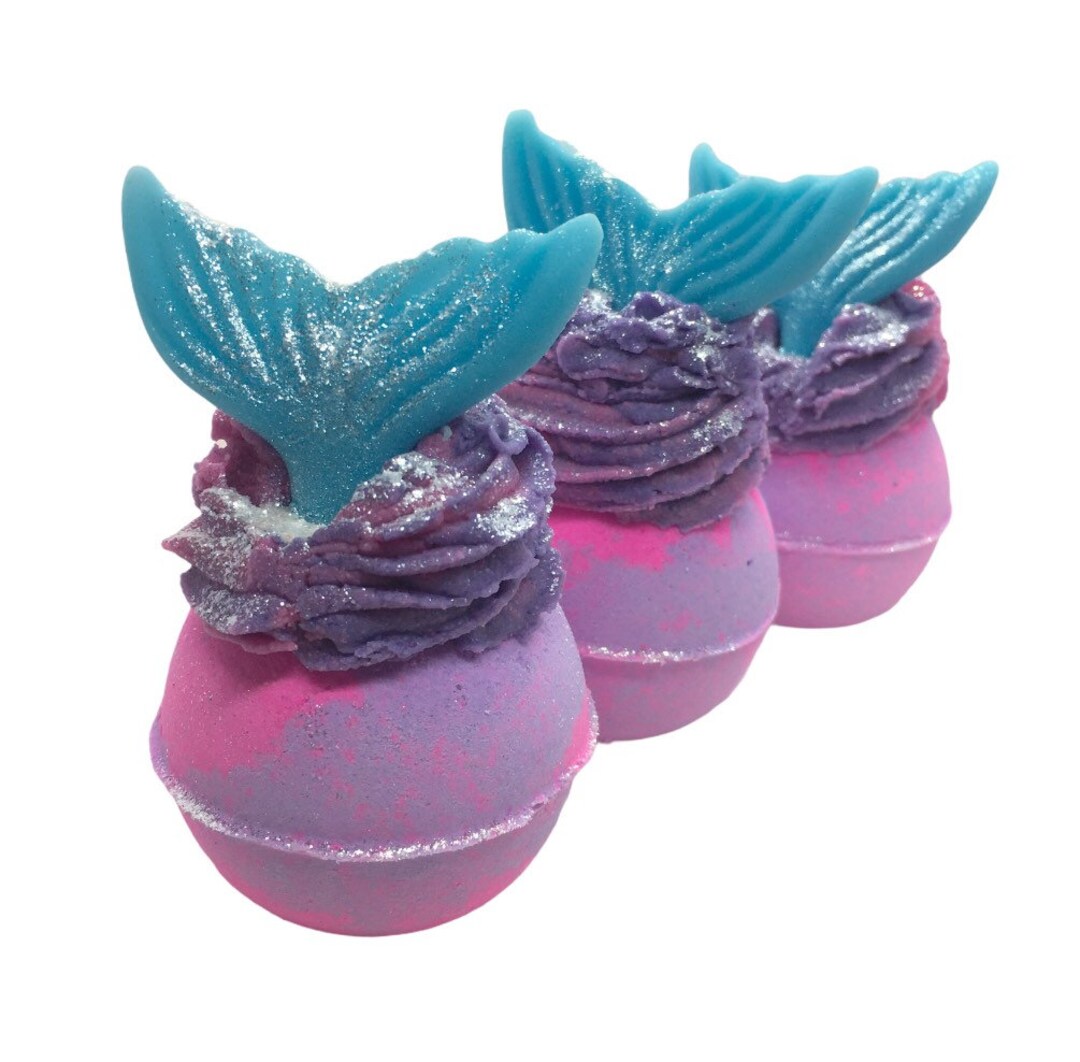 Mermaid Bath Bomb Mermaid Bubble Bath Mermaid Party Favor Bath Bomb ...