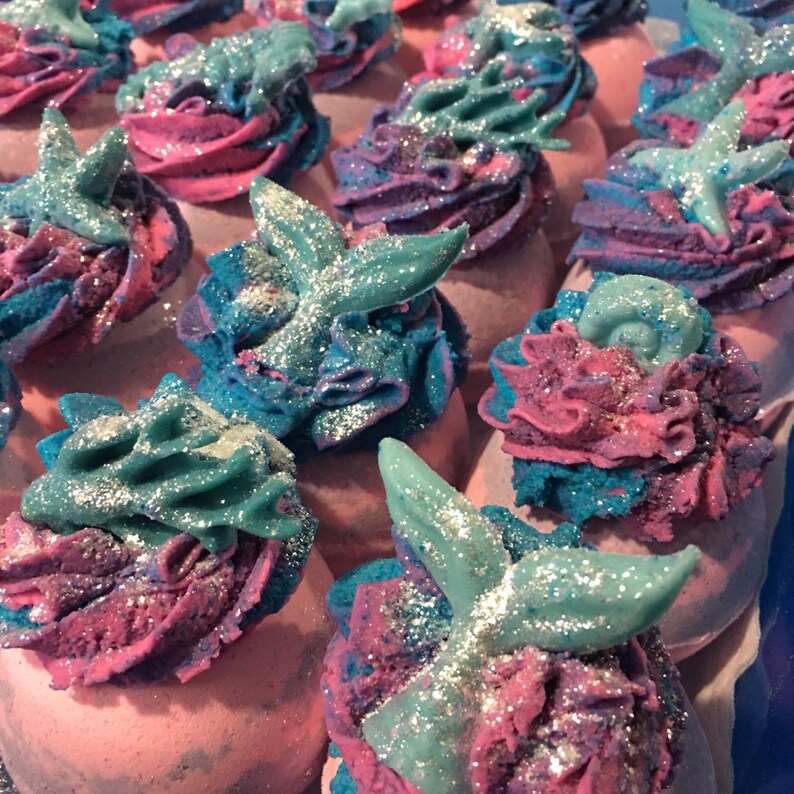 Mermaid Bath Bomb Mermaid Bubble Bath Mermaid Party Favor | Etsy