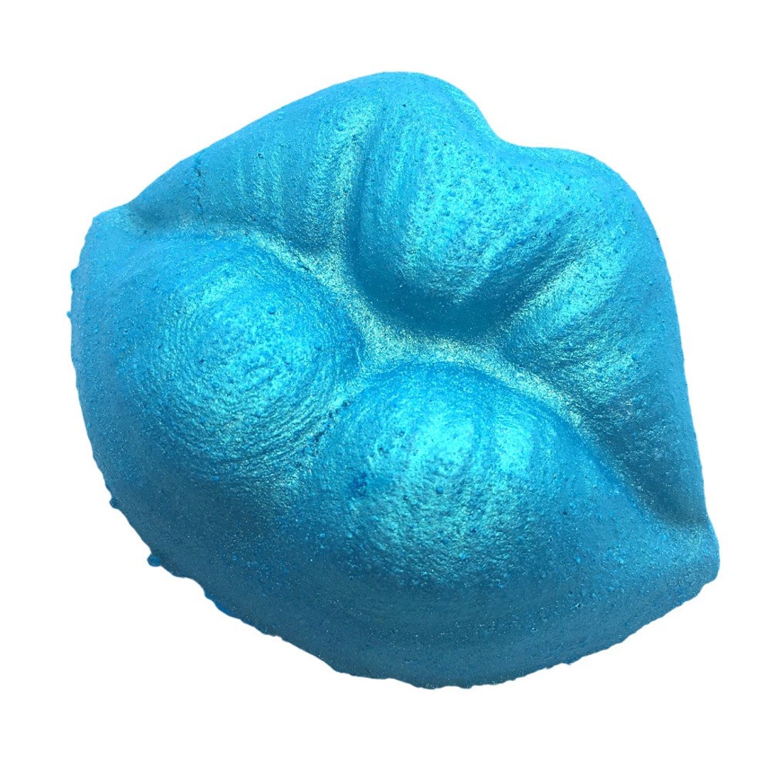 Teal Blue Pucker up Lip Bath Bomb Pucker up Pucker up Lip Lips Bath ...