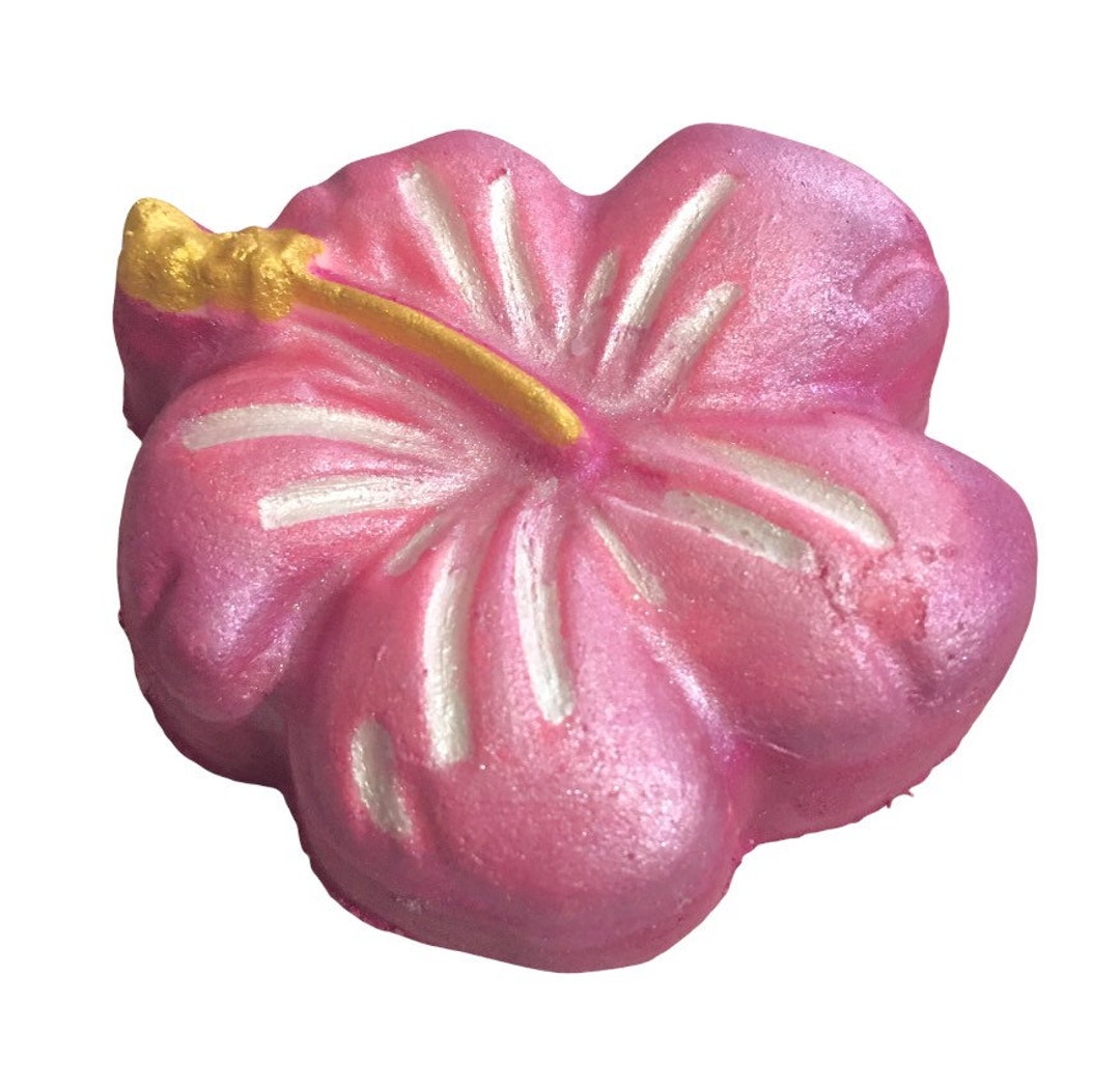 Hibiscus Flower Bath Bomb, Flower, Bath Bomb for Sensitive Skin, Bath ...