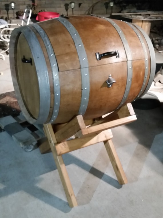 Items similar to Wine Barrel Ice Chest on Etsy