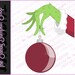 Grinch Hand holding a Dark Red Bulb Fan Art JPEG PNG - Etsy