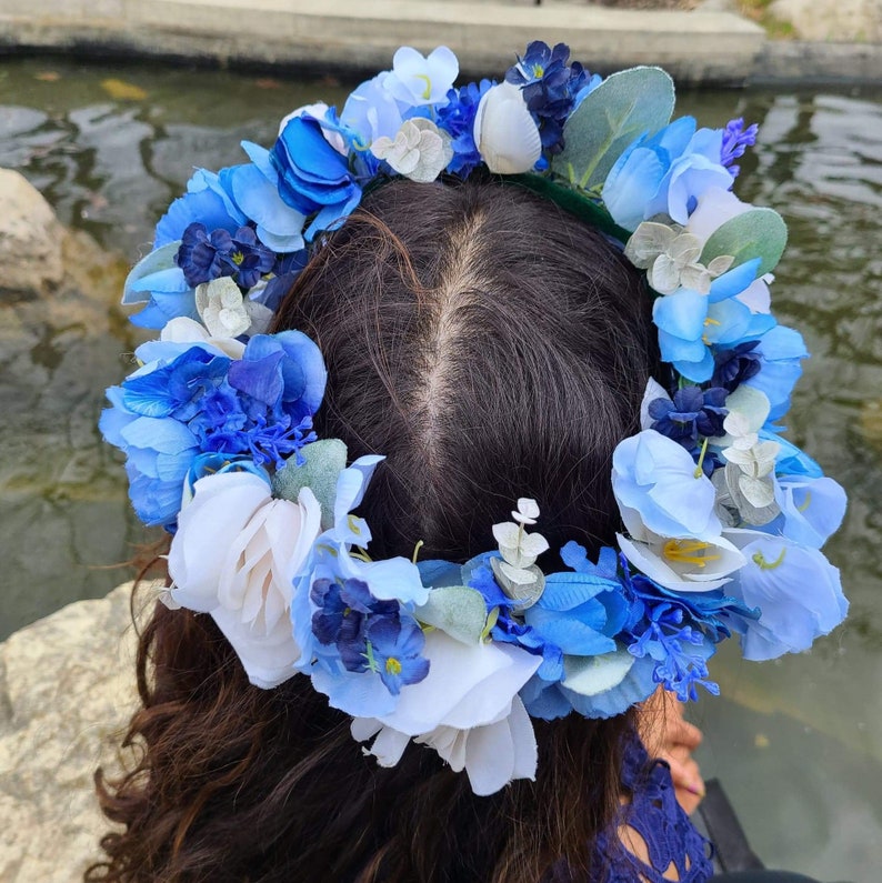 Blue Willow Flower Crown - Etsy