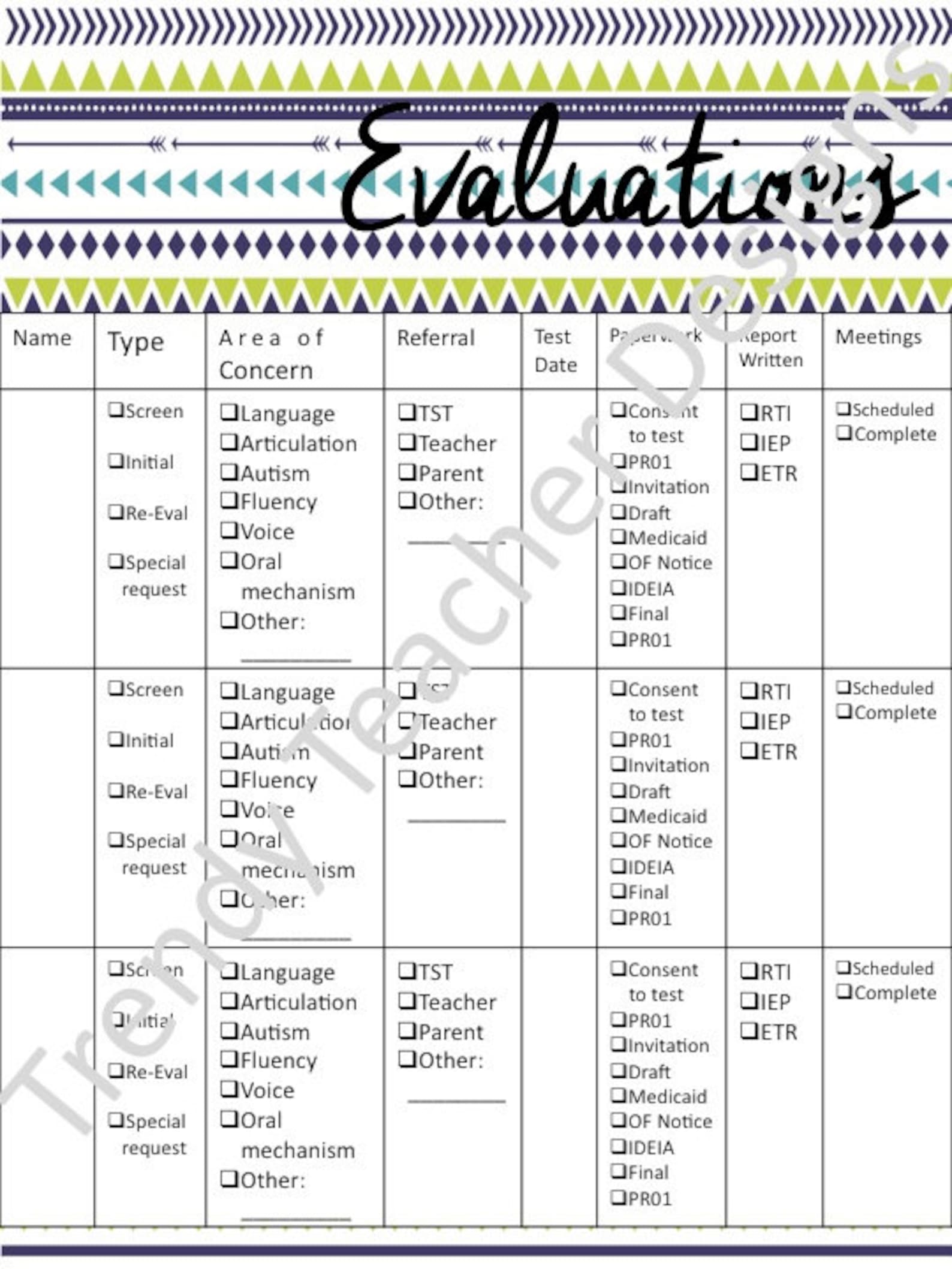 Digital Bundle - Calendar, Therapy Planner Recommended for Speech ...