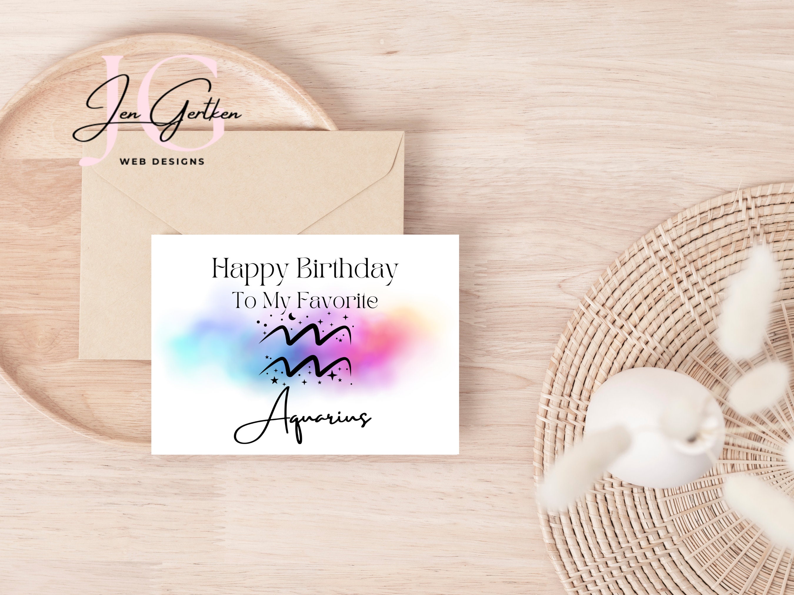 12 Zodiac Signs Birthday Card Bundle, Zodiac Birthday Cards, Printable ...