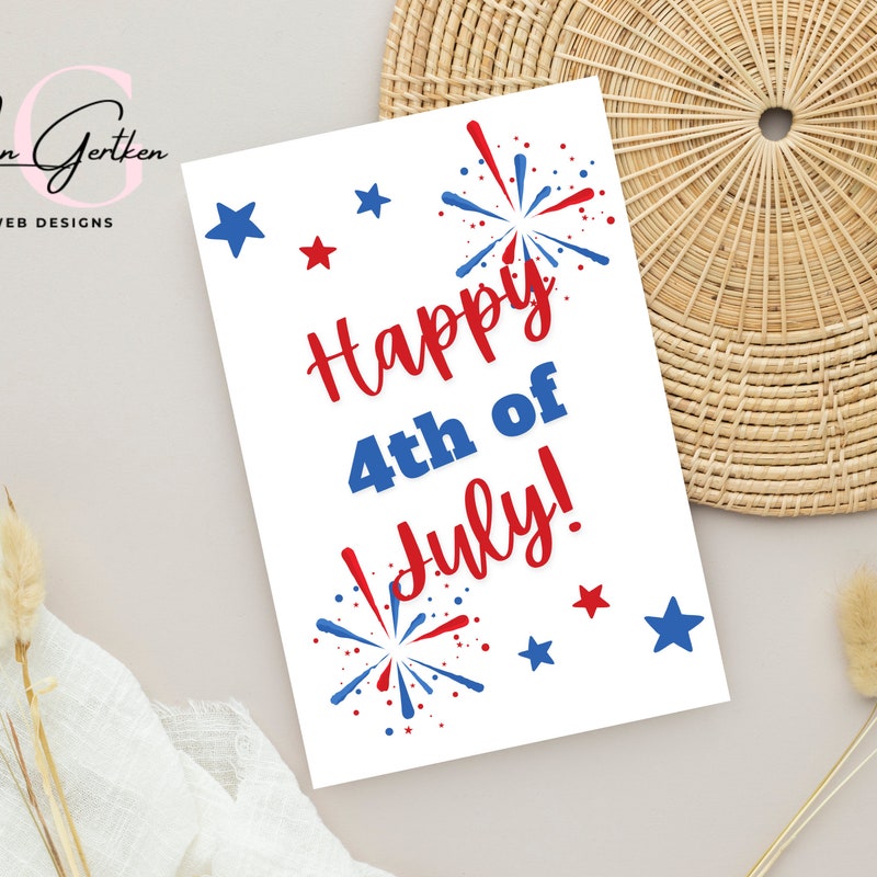 4th of July Cards - Etsy