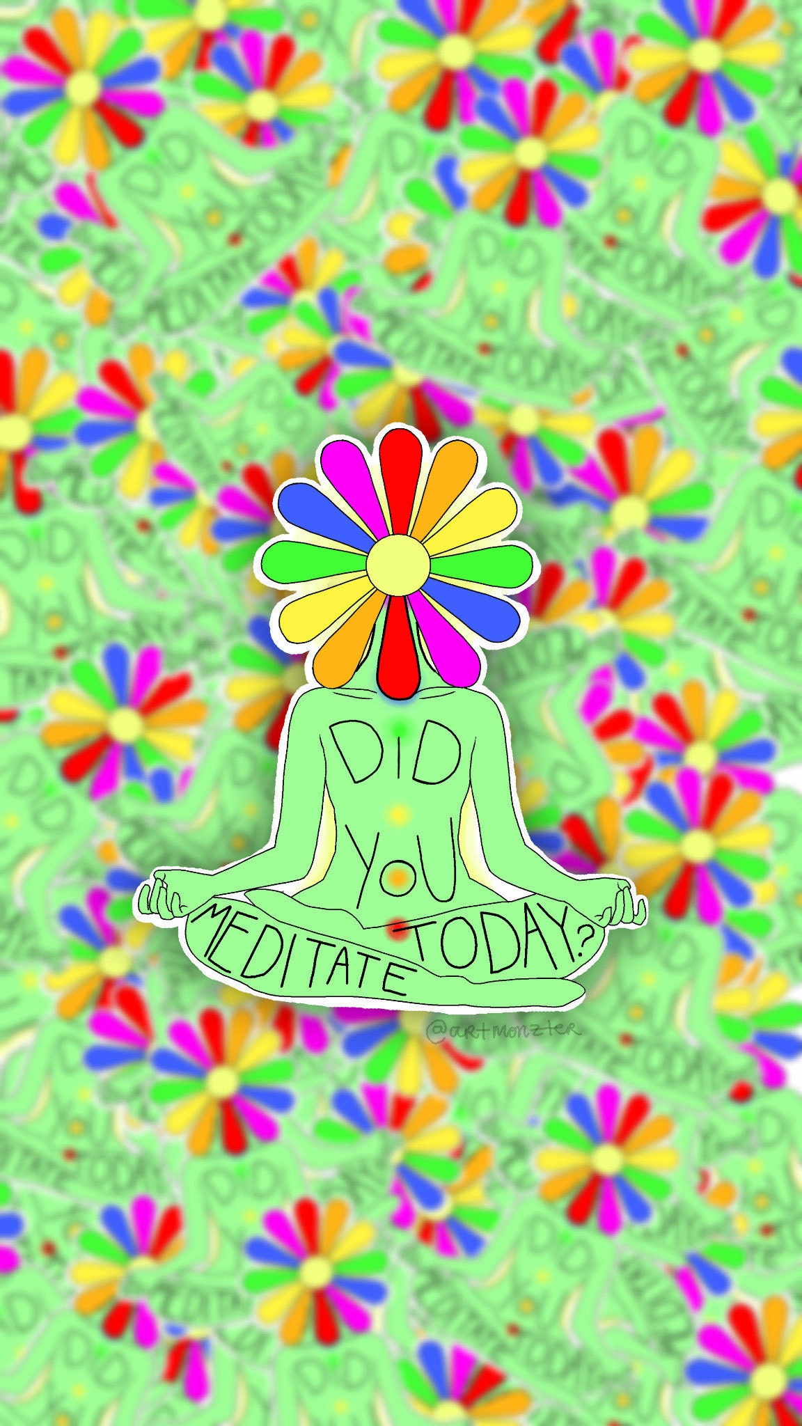 Meditation Reminder Sticker for Manifestation Spiritual | Etsy