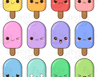 Popsicle Clip Art - Etsy
