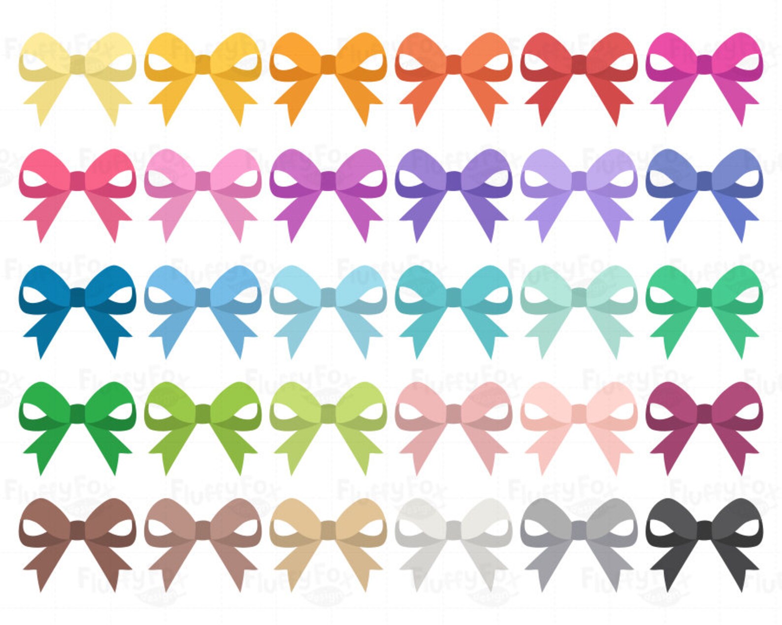 Ribbon Clipart, Bow Clip Art, Bows Ribbons Present Ornament Gift ...