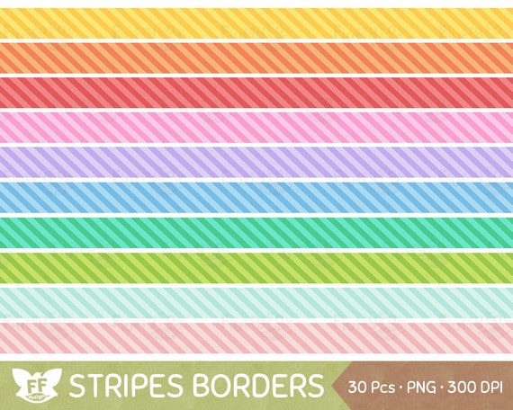 Rainbow Stripe Border