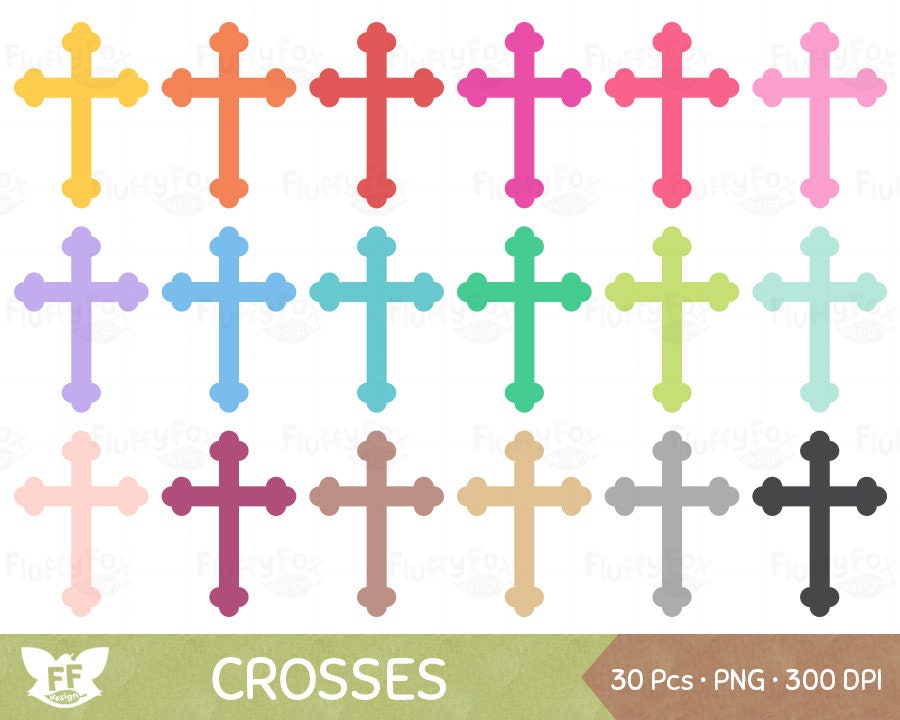 Colorful Cross Clipart