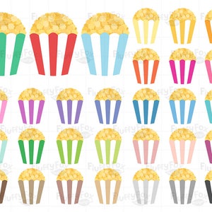 Popcorn Clipart, Pop Corn Clip Art, Cinema Movie Theater Snack Food ...