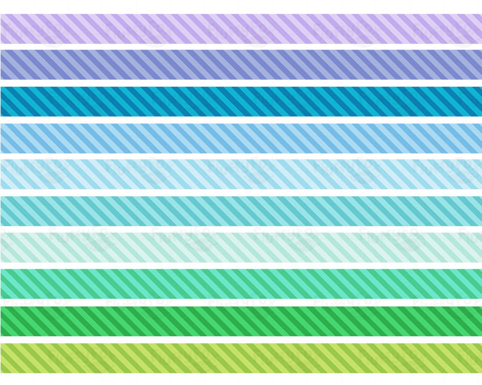 Stripes Border Clipart Line Borders Striped Clip Art Rainbow - Etsy