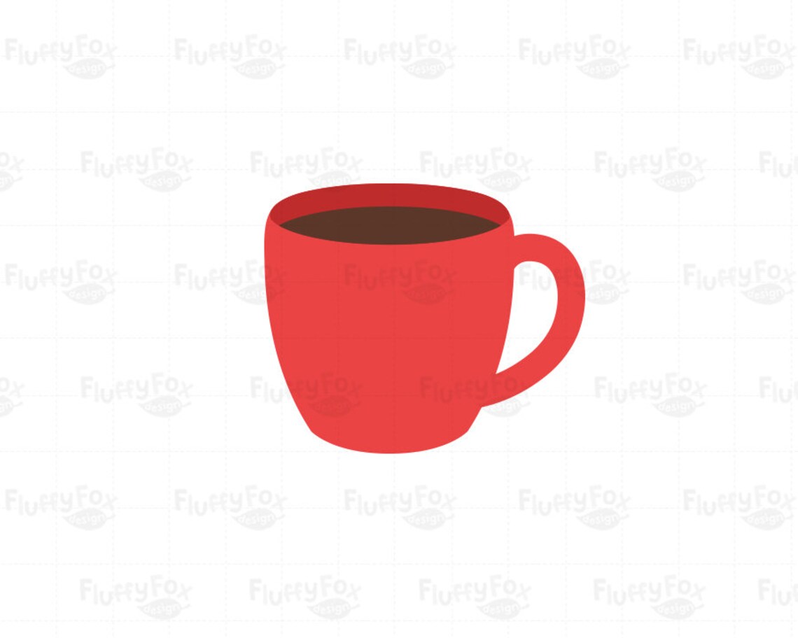 Coffee Mugs Clipart Coffees Clip Art Rainbow Morning Hot Tea | Etsy