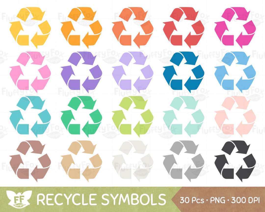Recycle Symbol Clipart, Recycling Clip Art, Eco Environment Cleaning ...