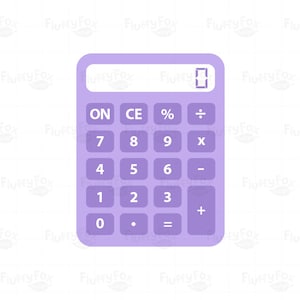 Calculator Clipart, Math Clip Art, Teacher School Classroom Office ...