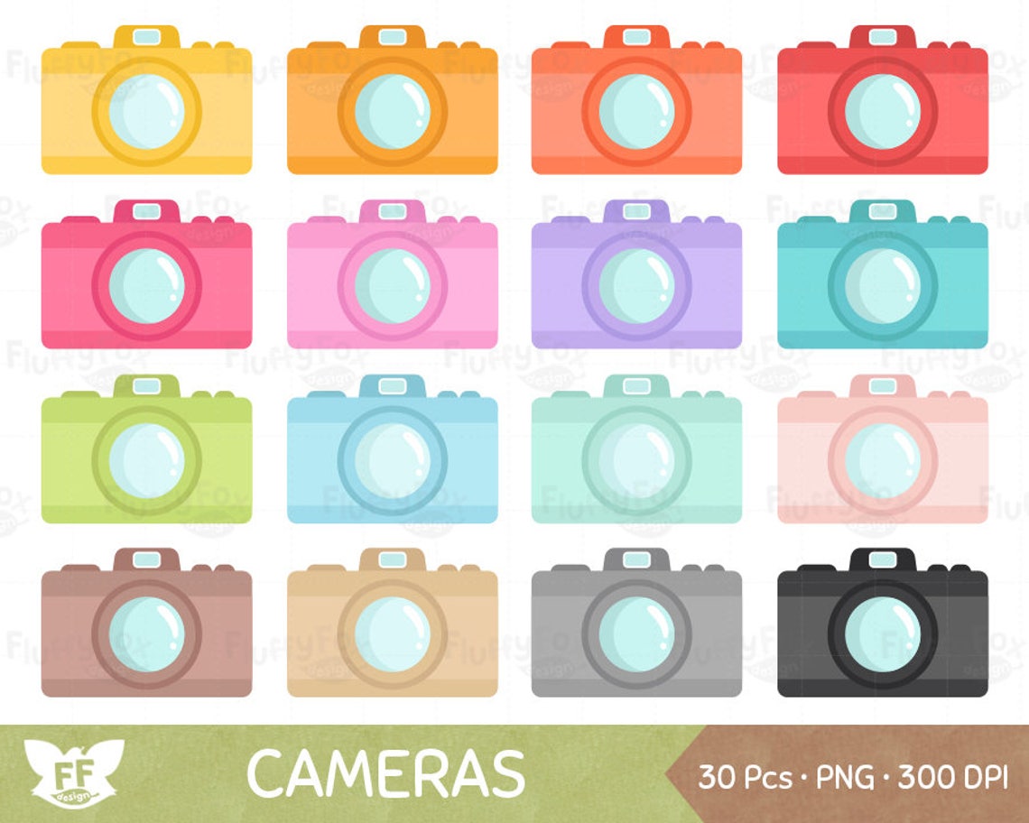 Camera Clipart, Cameras Clip Art, Photography Photo Film Icon Graphic ...