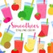 Smoothies Clipart, Blended Juices Clip Art, Fruit Vegetable Juice ...