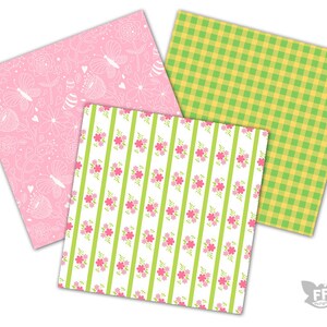 Springtime Digital Paper, Spring Time Papers, Seamless Pattern ...
