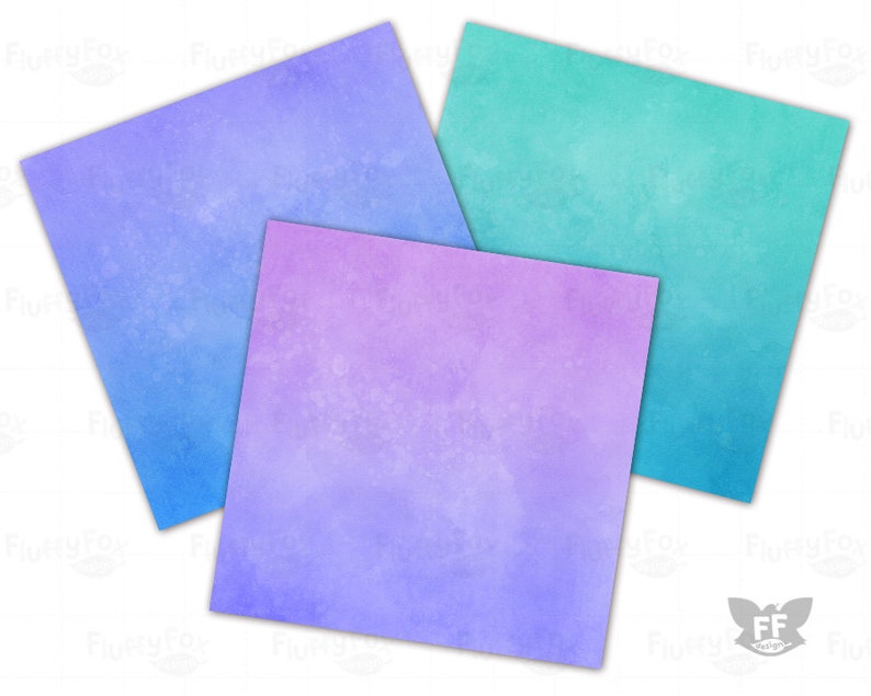 Ombre Watercolor Digital Paper, Soft Color Pastel Calm Painted Texture ...
