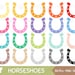 Horseshoe Clipart, Horse Shoe Clip Art, Lucky St Patricks Western ...
