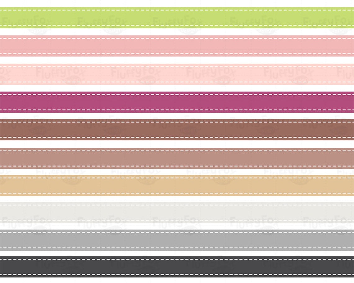 Stitched Border Clipart Line Borders Stitches Clip Art - Etsy