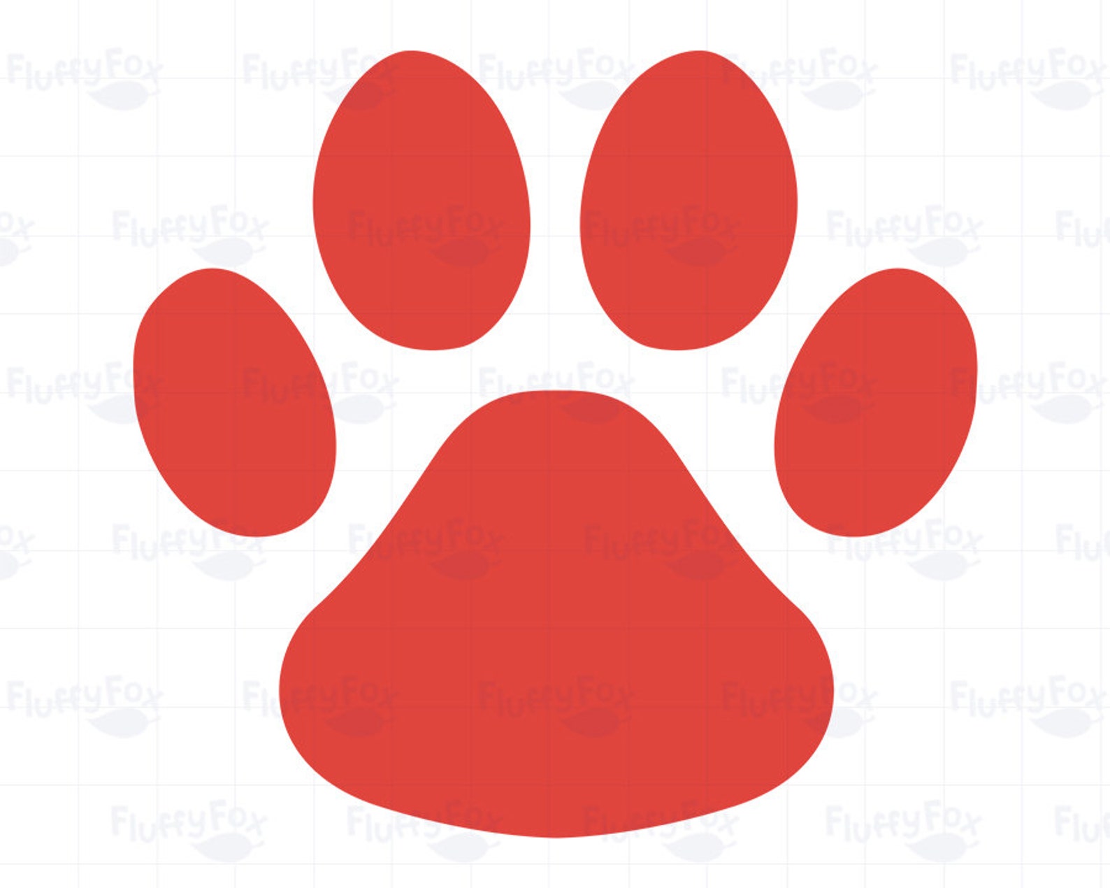 Dog Paw Prints Clipart Pet Puppy Paws Print Clip Art Animal | Etsy