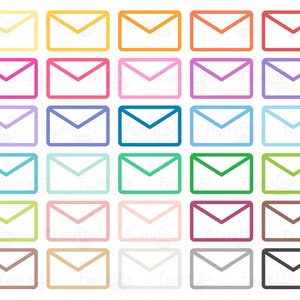 Envelope Outline Clipart, Mail Letter Clip Art, Cute Postmail Mails ...