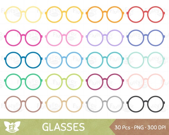 Round Spectacles Clip Art