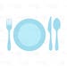 Plate Setting Clipart, Meal Settings Clip Art, Plates Utensils Cutlery ...