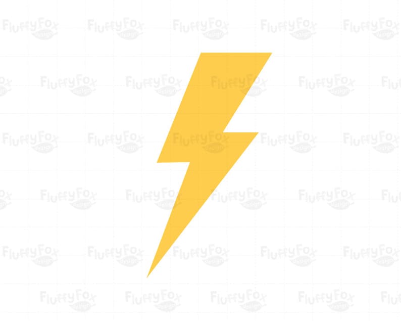 Lightning Bolt Clipart Thunder Clip Art Weather Storm | Etsy