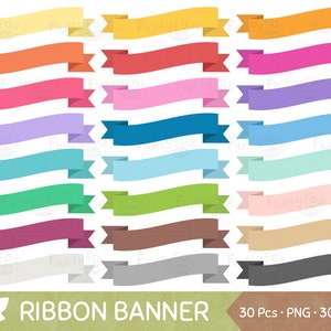 Ribbon Banner Clipart, Label Clip Art, Ribbons Cliparts, Rainbow Party ...