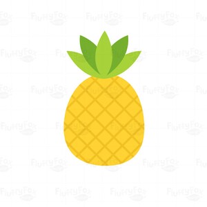 Pineapple Clipart, Pineapples Clip Art, Fruit Cartoon Food Tropical ...