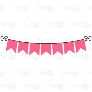 Bunting Flag Clipart, Party Banner Clip Art, Pennant Flag Colorful ...