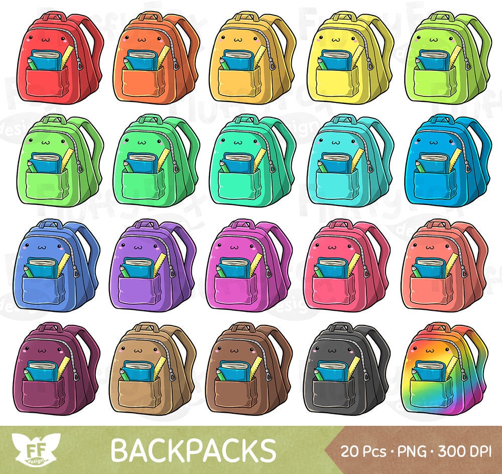 Backpacks Clip Art | lupon.gov.ph