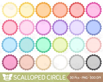 Circle Label Clipart, Circular Frames Clip Art, Banner Tag Circles ...