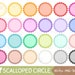 Scalloped Circle Label Clipart, Scallop Frames Clip Art, Banner Tag ...