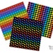 Black Rainbow Digital Paper, Bright Bold Color Papers, Seamless Pattern ...