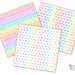 Pastel Rainbow Digital Paper, Soft Color Seamless Pattern, Colorful ...