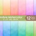 Ombre Watercolor Digital Paper Soft Color Pastel Calm Painted | Etsy