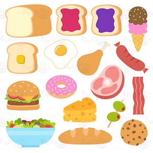 Food Clipart, Fast-food Clip Art, Meal Breakfast Lunch Cooking Eat ...