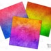 Vivid Ombre Watercolor Digital Paper, Bright Color Rainbow Painted ...