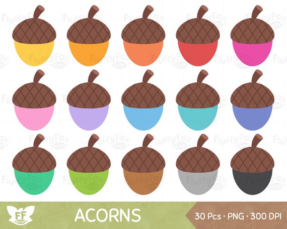 Fall Acorn Clip Art
